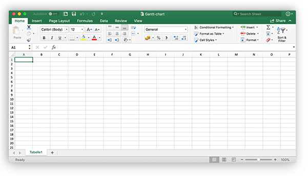 GANTT Chart in Excel – 5-step tutorial and Template (Free download)
