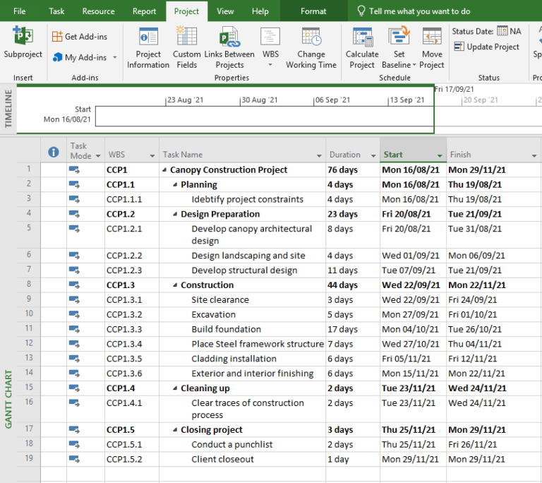 How to Use WBS Codes in Microsoft Project – Tactical Project Manager