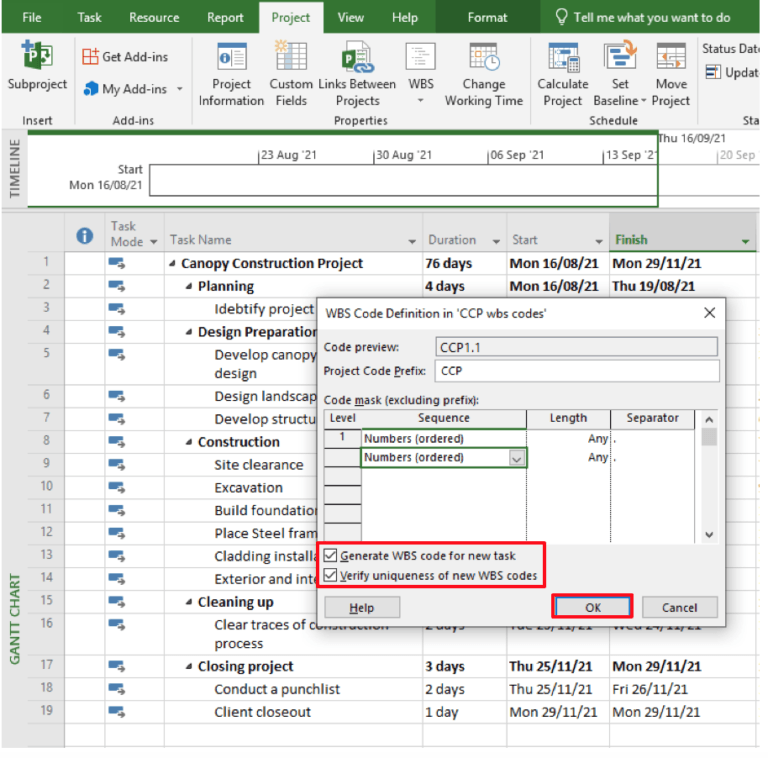 How to Use WBS Codes in Microsoft Project – Tactical Project Manager