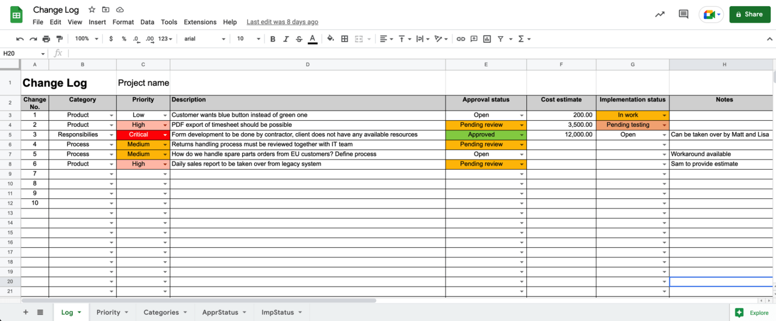 My Proven Project Management Templates (for Google Workspace)