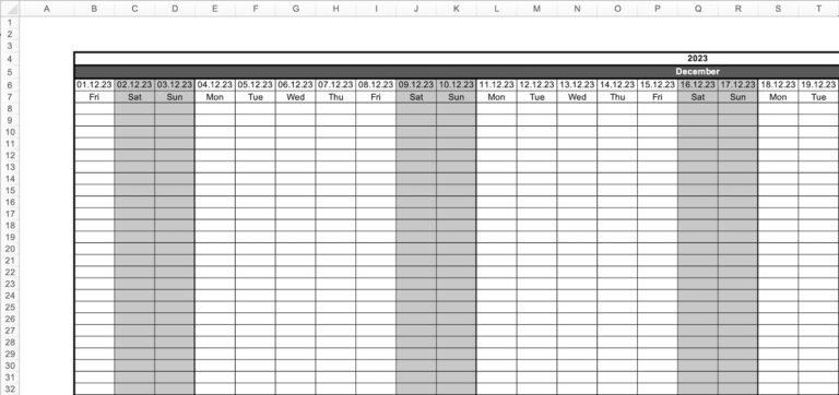Excel Timeline Generator – Tactical Project Manager