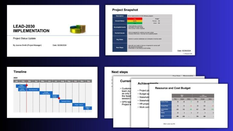 My 2024 All-in-One Project Update Template – Tactical Project Manager